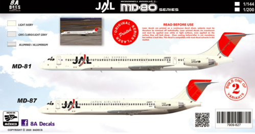 8aDecs 7909-627-200 JAL MD-82/87