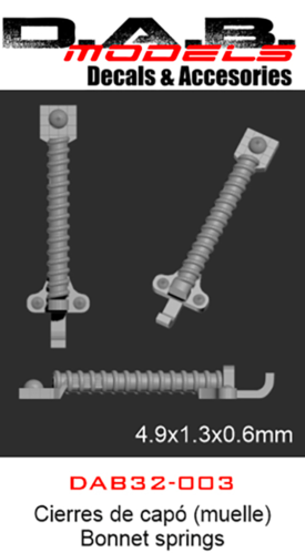 DAB Models 32-003 Bonnet spring