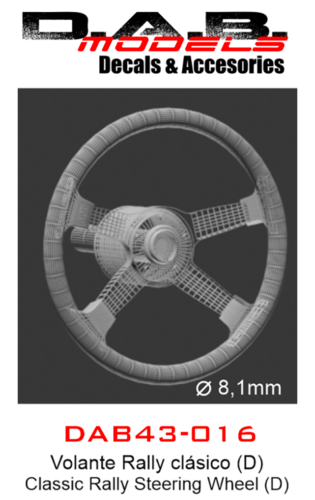 DAB Models 43-016 Classic Rally steering wheel D