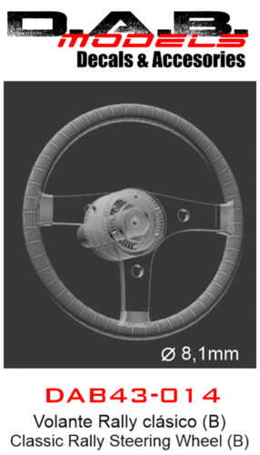 DAB Models 43-014 Classic Rally steering wheel B