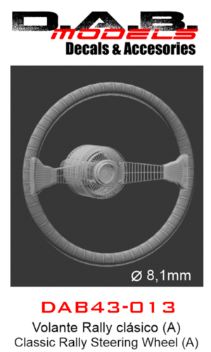 DAB Models 43-013 Classic Rally steering wheel A