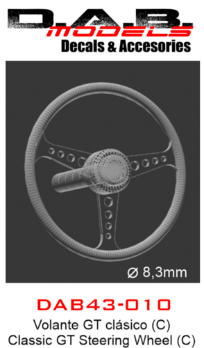 DAB Models 43-010 Classic GT steering wheel C
