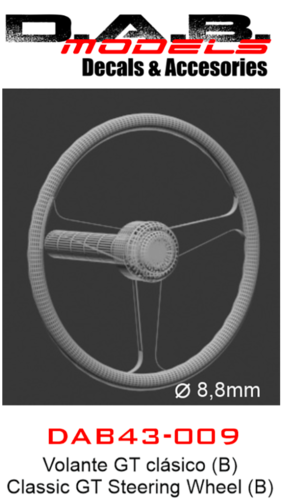 DAB Models 43-009 Classic GT steering wheel B
