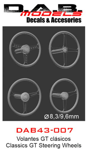 DAB Models 43-007 Classics GT steering wheels