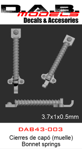 DAB Models 43-003 Bonnet spring 10 units