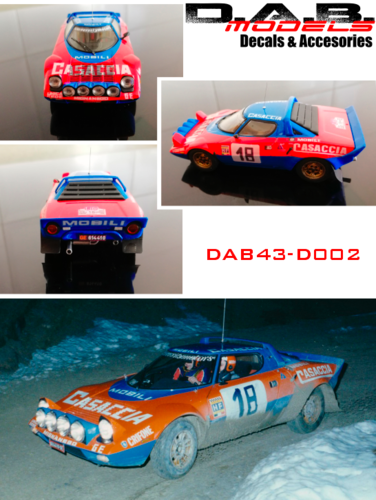 DAB Models 43-DEC002 Stratos Billia- Schenone Rally Coline di Romagna 1976