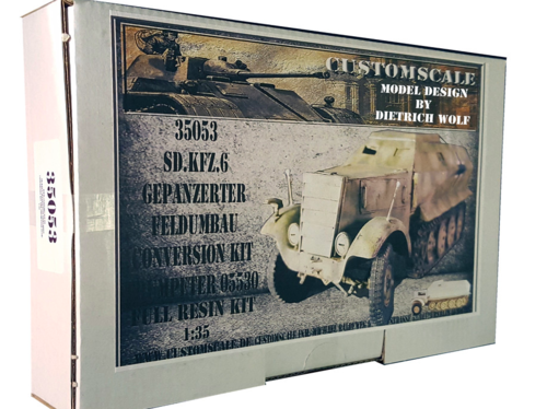 Custom scale 35053 Sd.Kfz.6 Armored Field Conversion Resin Kit