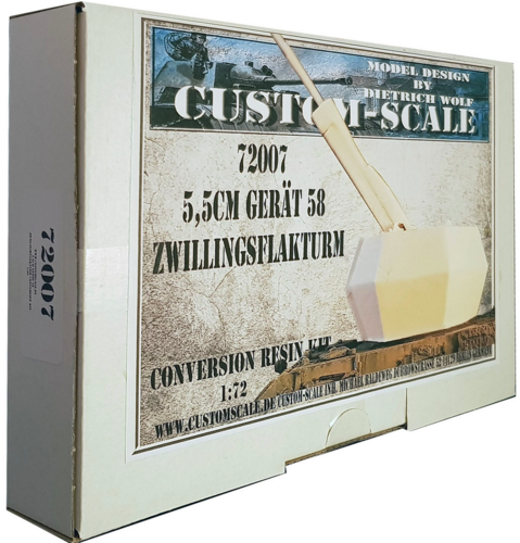Custom scale 72007 5.5 cm Device 58 twin Flak turret
