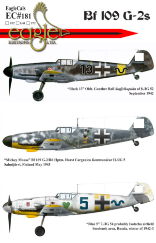 Eagle Editions D181-72 Bf 109 G-2/G-6 May 2022 release