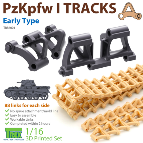 T-Rex Studio 86001 PzKpfw I Tracks Early Type for Ausf.A only