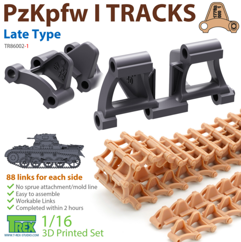 T-Rex Studio 86002-1 PzKpfw I Tracks Late Type for Ausf.A only