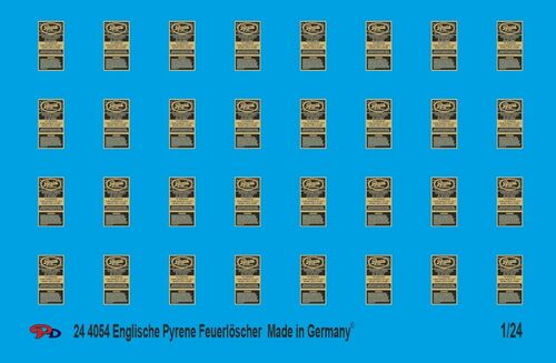 Peddinghaus-Decals 4054 English Pyrene Fire Extinguisher