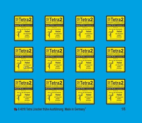 Peddinghaus-Decals 4018 Tetra Extinguisher Early Version