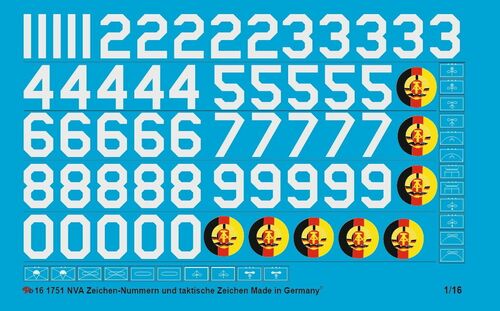 Peddinghaus-Decals 1751 NVA Signs And Numbers And Tactical Markings
