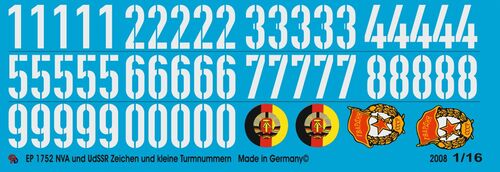 Peddinghaus-Decals 1752 NVA And UDSSR Signs And Numbers And Tactical Markings