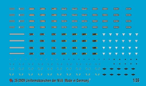 Peddinghaus-Decals 0909 DDR - Uniform Insignia For The People's Police 1952-1956