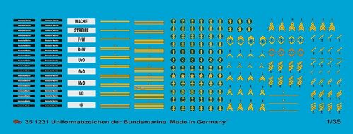 Peddinghaus-Decals 1231 Bundeswehr Uniform Insignia Navy