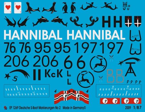 Peddinghaus-Decals 1269 German S-Boot Markings No. 2