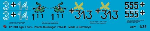 Peddinghaus-Decals 1804 4 King Tiger Of The s. Pz. Divisions 1944-1945