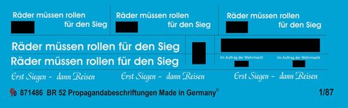 Peddinghaus-Decals 1486 BR 52 Propaganda Markings