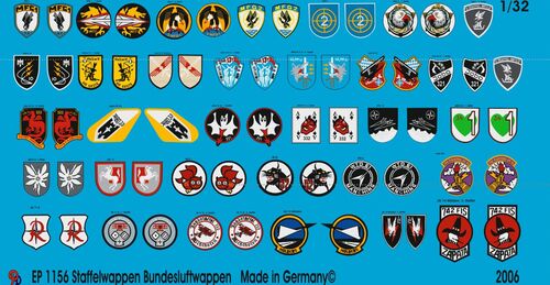 Peddinghaus-Decals 1156 Unit Badges Bundesluftwaffe