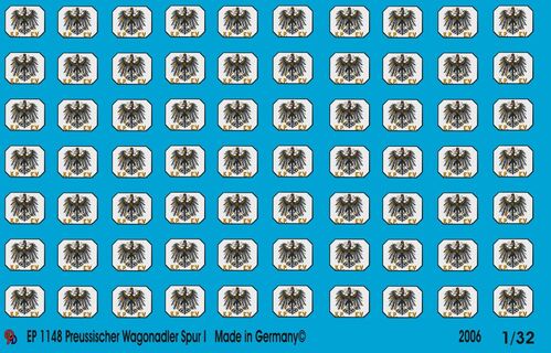 Peddinghaus-Decals 1148 German Reichsbahn Eagle 1 Epoch Track I Wagon Eagle