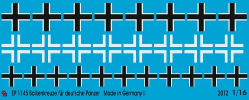 Peddinghaus-Decals 1145 German Iron Crosses For Tanks