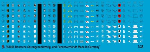 Peddinghaus-Decals 1066 German Stug Brigades And Tank Units No. 1