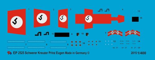 Peddinghaus-Decals 2525 German Heavy Cruiser Prinz Eugen