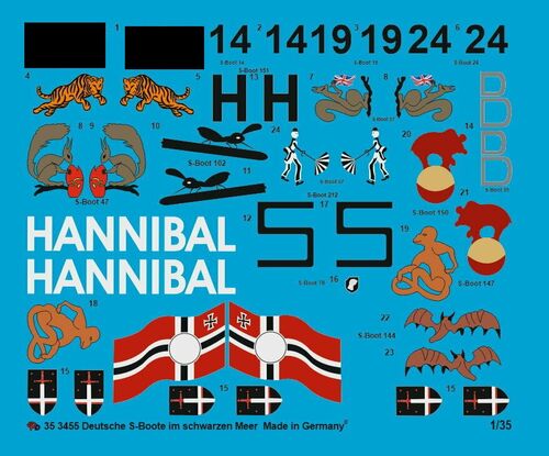 Peddinghaus-Decals 3455 German S-Boot In The Black Sea