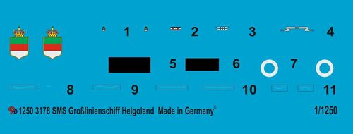 Peddinghaus-Decals 3178 SMS Battleship Of The Line Helgoland