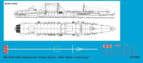 Peddinghaus-Decals 3240 Japanese Carrier Ryuho 1944