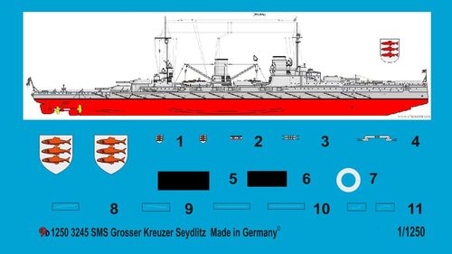 Peddinghaus-Decals 3245 SMS Gross Cruiser Seydlitz