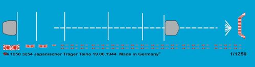 Peddinghaus-Decals 3254 Japanese Carrier Taiho 19.06.1944 Battle Of The Philippines