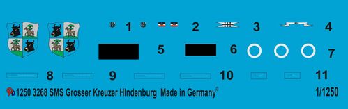 Peddinghaus-Decals 3268 SMS Great Cruiser Hindenburg