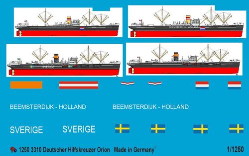 Peddinghaus-Decals 3310 German Auxilary Cruiser Orion DKM