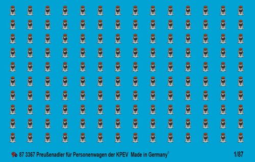 Peddinghaus-Decals 3367 Prussian Eagles For Personal Wagon Of The KPEV