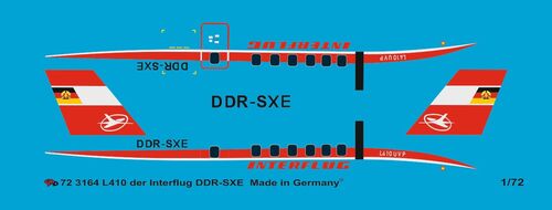 Peddinghaus-Decals 3164 L-410 Interflug Markings