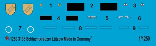 Peddinghaus-Decals 3138 German Ship Of The Line SMS Lützow
