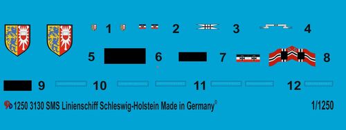 Peddinghaus-Decals 3130 German Battleship Of The Line Schleswig-Holstein I World War And II World War