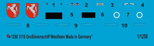 Peddinghaus-Decals 3116 SMS Line Battleship Westfalen