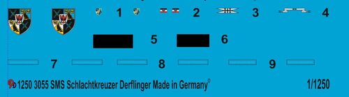 Peddinghaus-Decals 3055 SMS Battle Cruiser Derflinger