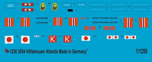 Peddinghaus-Decals 3054 Auxiliary Cruiser Atlantis
