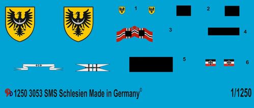 Peddinghaus-Decals 3053 SMS Battle Cruiser Schlesien In II World War