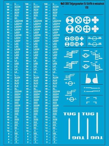 Peddinghaus-Decals 3050 Ship Deep Markings
