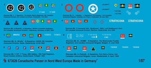 Peddinghaus-Decals 3026 Canadian Tanks In North West Europe