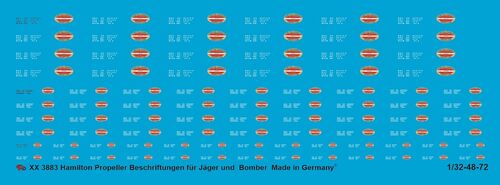 Peddinghaus-Decals 3883 Hamiton Props Markings