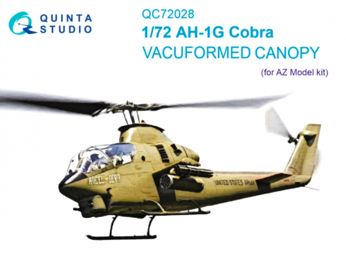 Quinta Studio QC72028 AH-1G Cobra - Vacuumed Clear Canopy