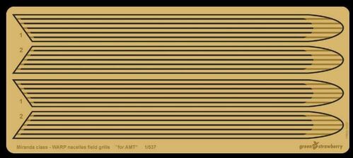 Green Strawberry 11620 Miranda Class - Warp Nacelles Field Grill