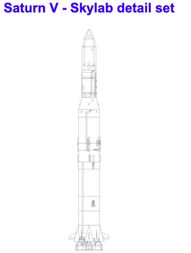 New Ware 128 Saturn V-Skylab detail set